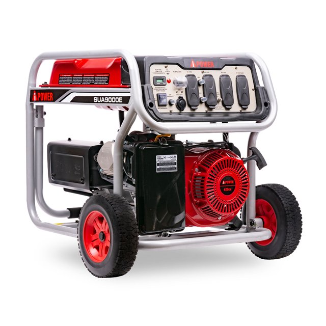 A-iPower SUA9000E 9000 W Portable Gasoline Powered Electric Start ...