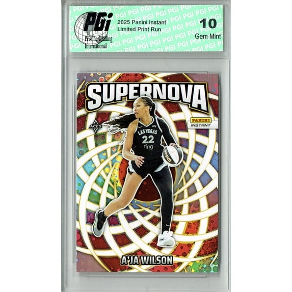 A'ja Wilson 2025 Panini Instant #SN-5 Supernova 3655 Made Trading Card ...