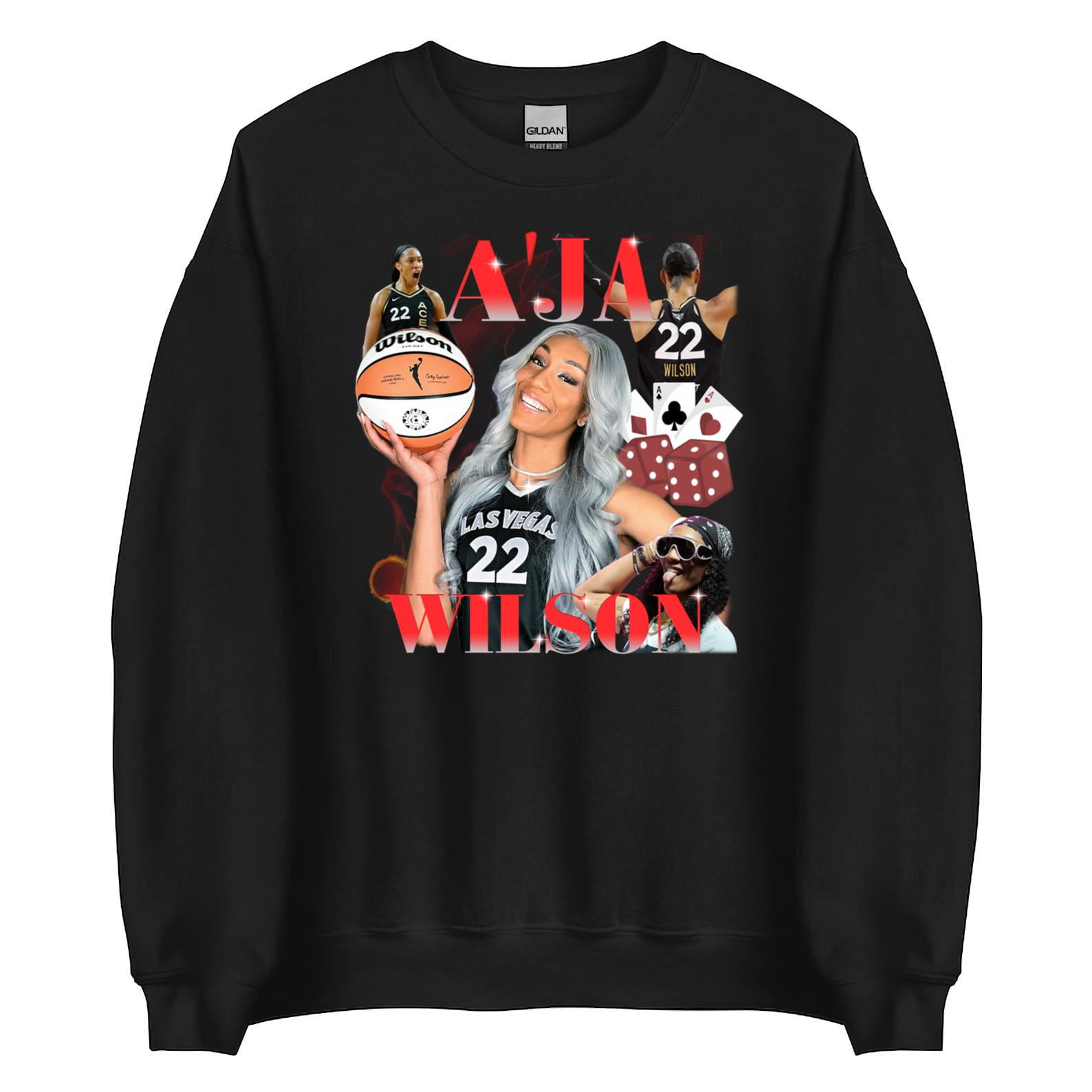 A'ja Wilson Retro Throwback Tee 90s Style Las Vegas Aces Shirt WNBA Fan ...