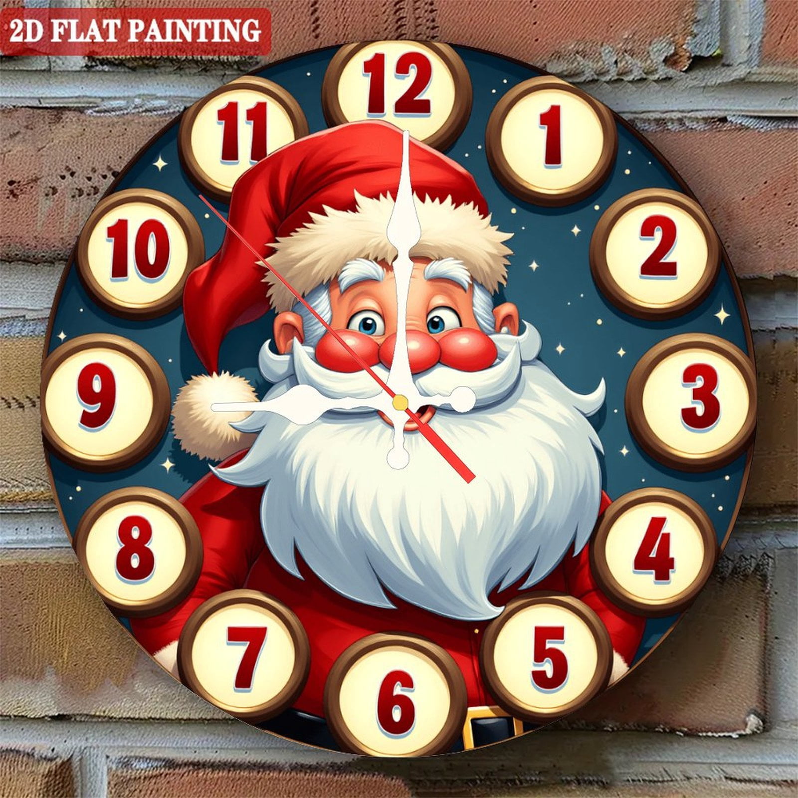 A jolly Santa face, radiating festive cheer and holiday warmth for ...