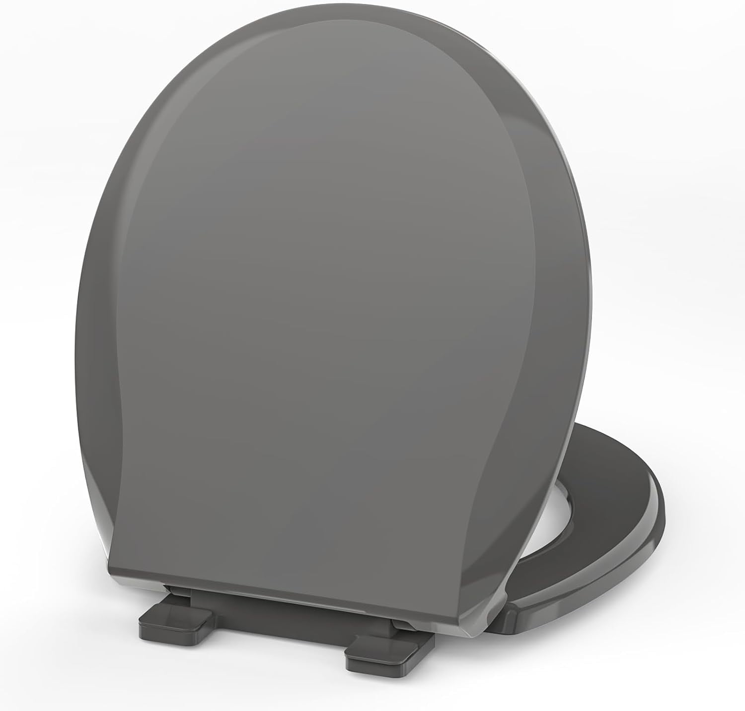 Aünsffer Round Toilet Seat, 16.5inch, Soft Close Quiet, No Alam ...