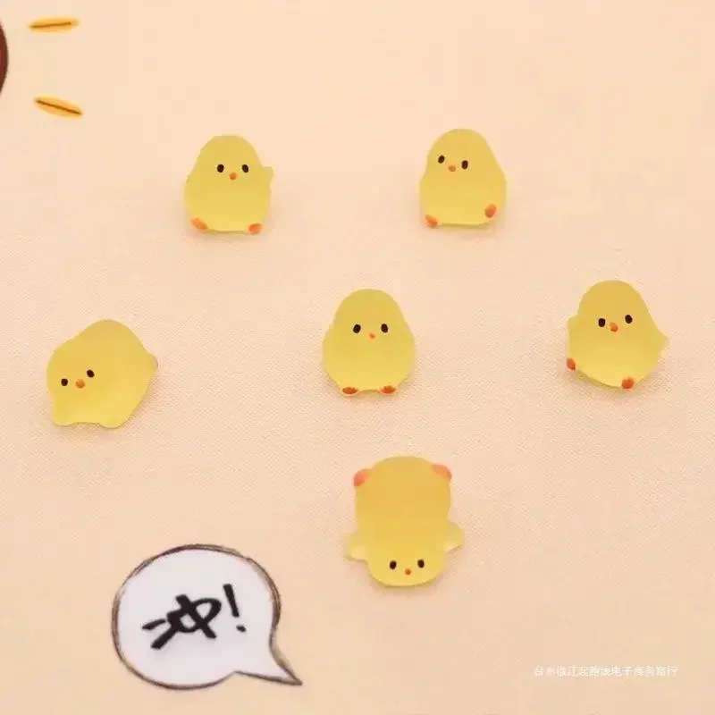 A pack of 20 cute yellow fat chicken desktop ornaments, kindergarten ...