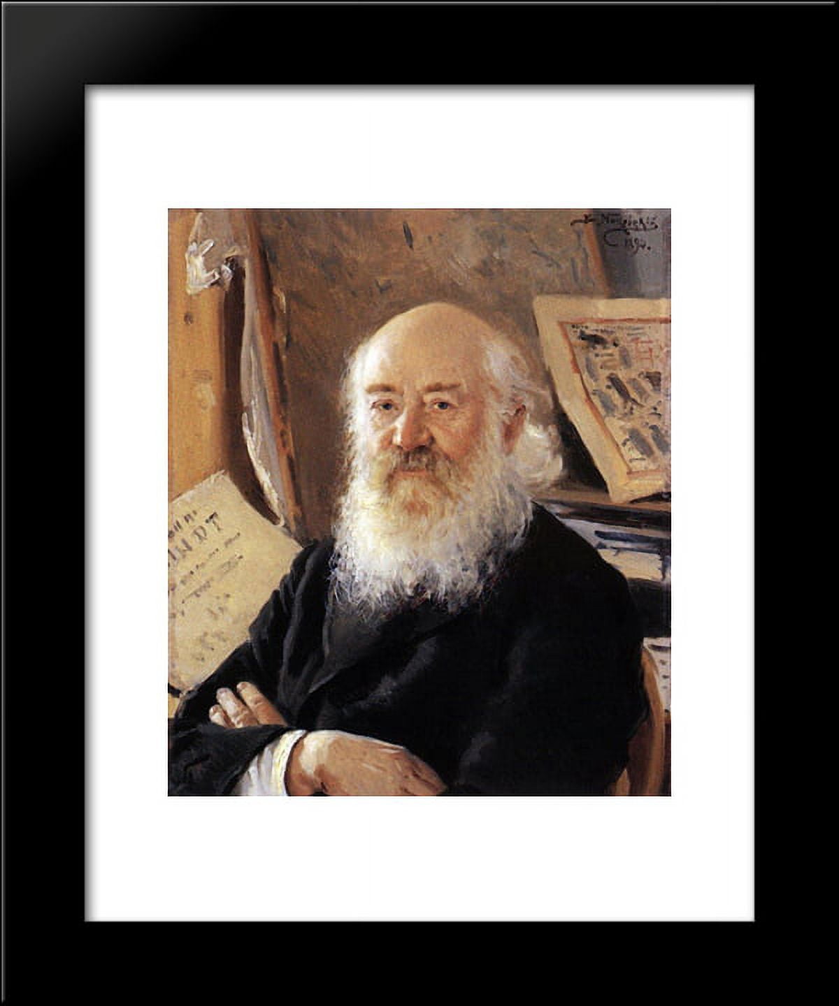 A portrait of Dmitry Rovinsky 20x24 Framed Art Print by Makovsky ...
