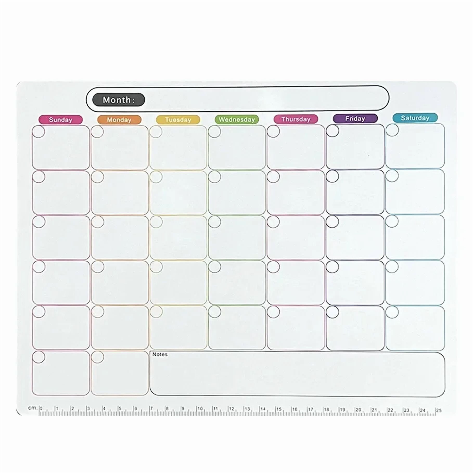 A refrigerator magnet ,monthly and weekly planner, magnetic calendar ...