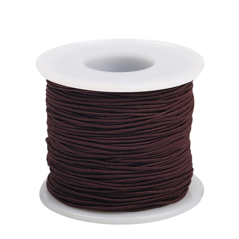 A roll of cored elastic thread - 0.8mm in multiple colors for wearing a ...