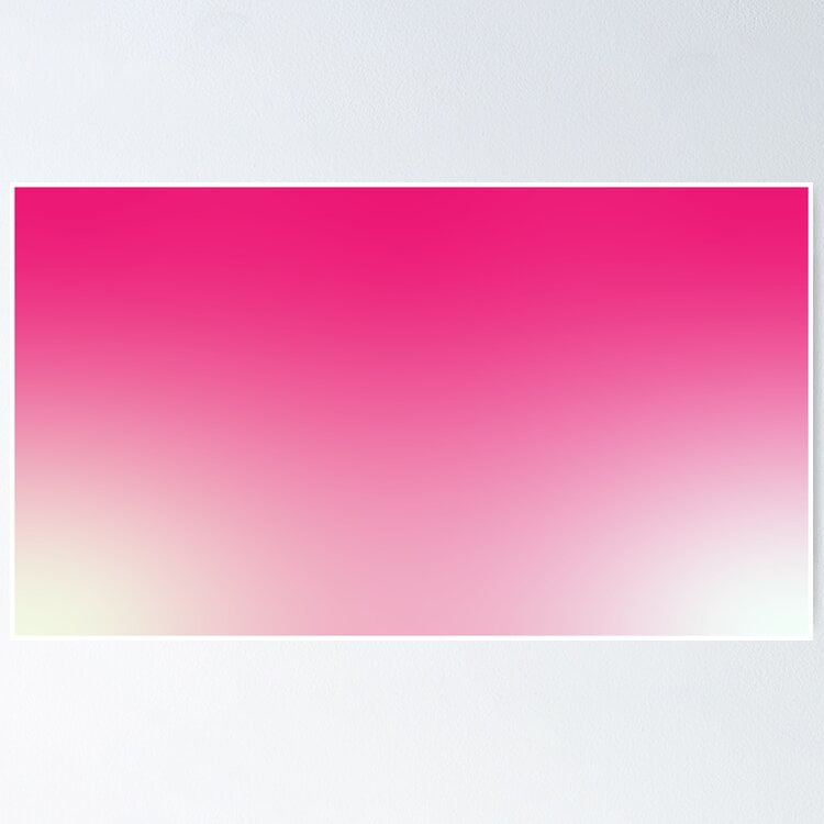 A soft cloud background with a pastel color idea UNFRAMED Poster, 18x24 ...