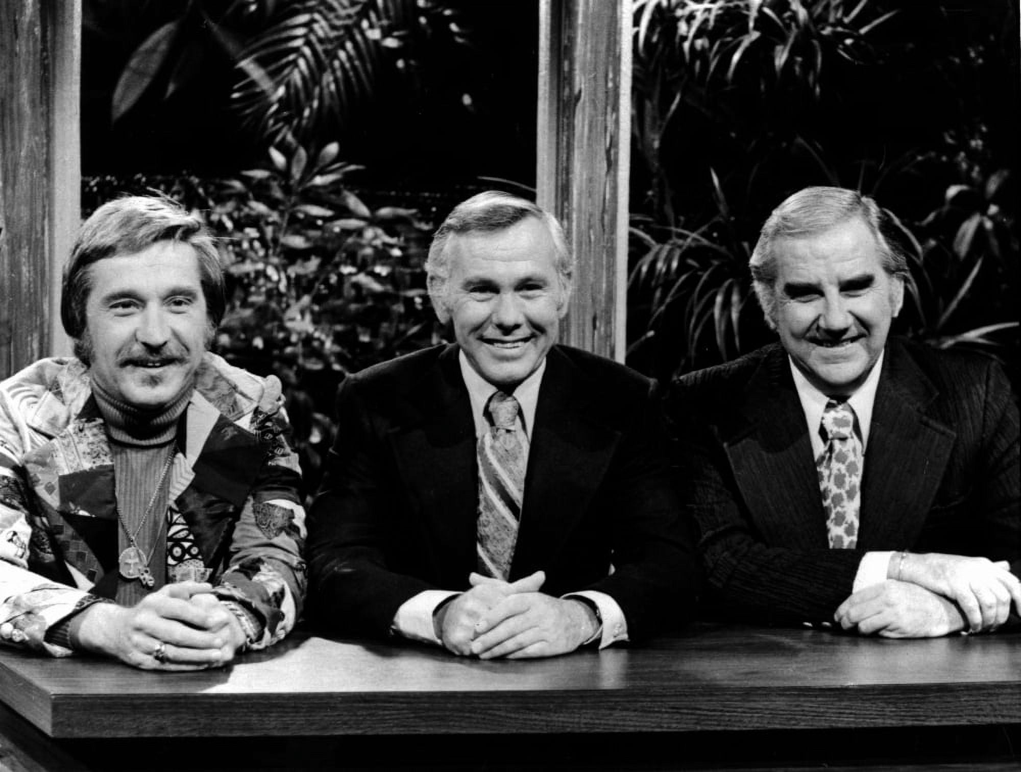 A television still of Johnny Carson smiling With Cast Photo Print (8 x ...
