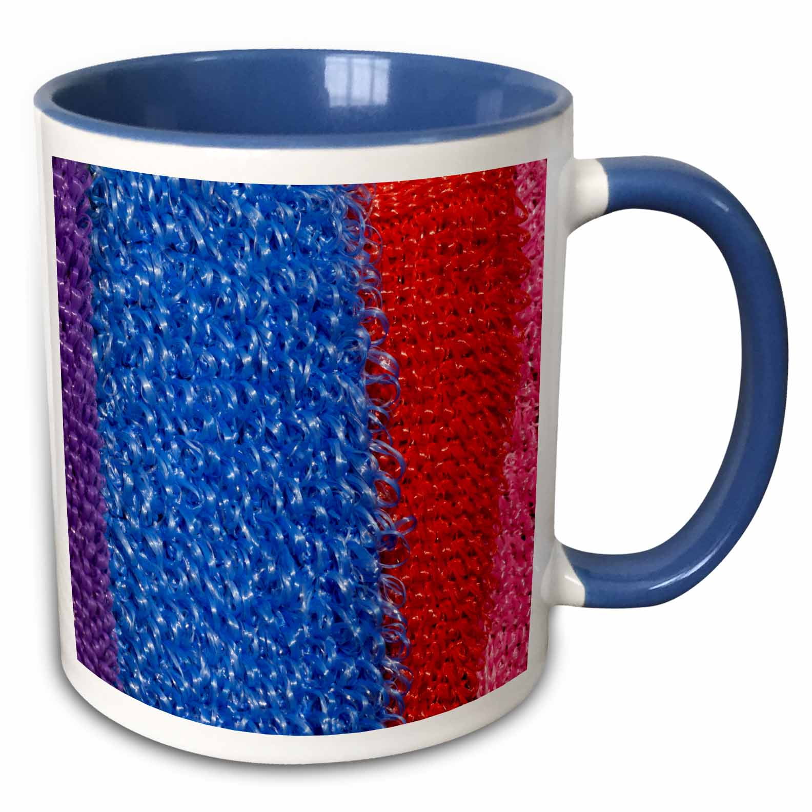 A texture or pattern of back scrubs of red, blue colors 15oz Two-Tone ...