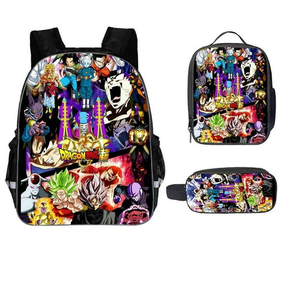 A three-piece set of Dragon Ball Goku backpack, lunch bag and pen case ...