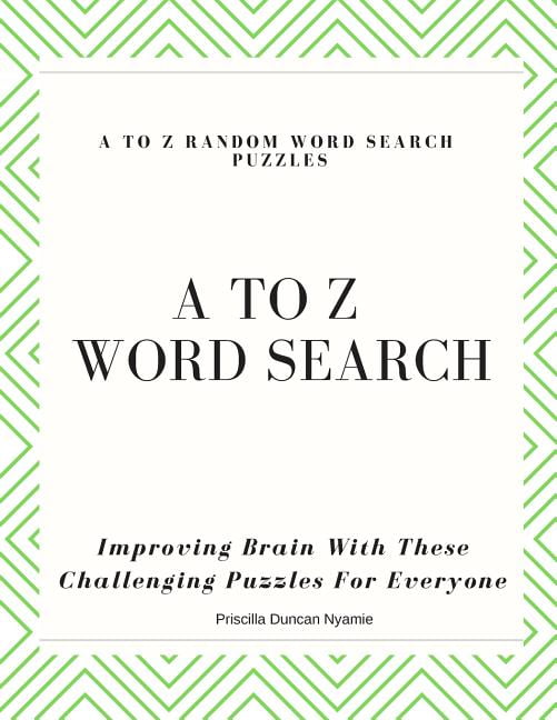 A to Z Random Word Search Puzzles : Improving Brain With These ...