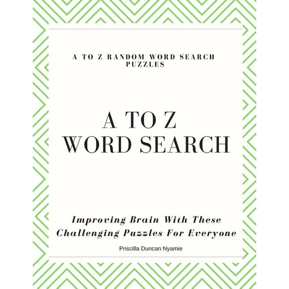 A to Z Random Word Search Puzzles: Improving Brain With These ...