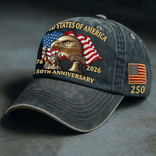 A true patriot themed baseball cap, outdoor sports and casual hat ...