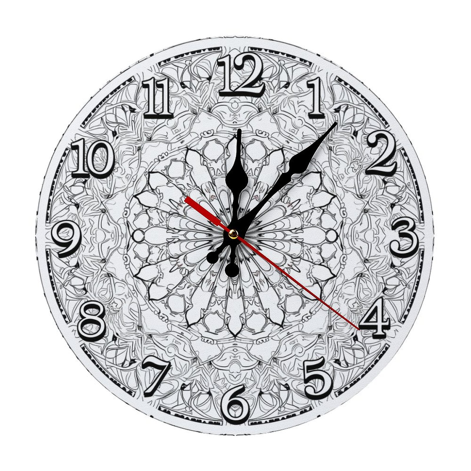 A vibrant, sun - inspired clock face with bright colors and a radiant ...