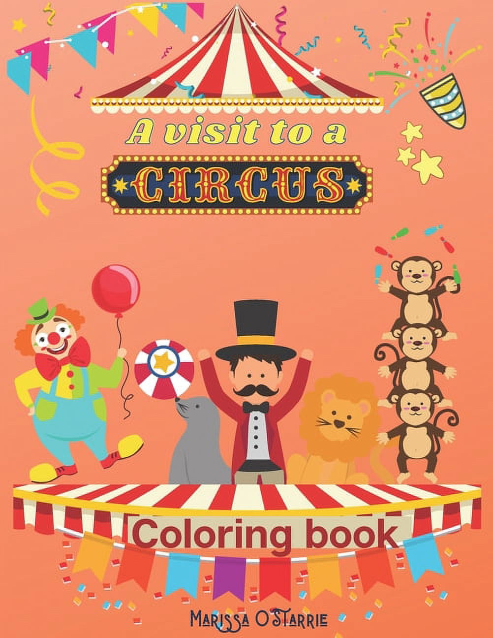 A visit to a Circus Coloring Book (Paperback) - Walmart.com