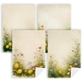 A watercolor painting of lemons and flowers on a white backgrounddish ...