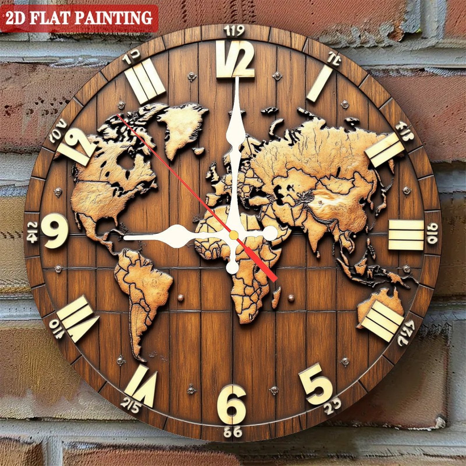 A world map carved in wood, merging travel dreams with artistic decor ...