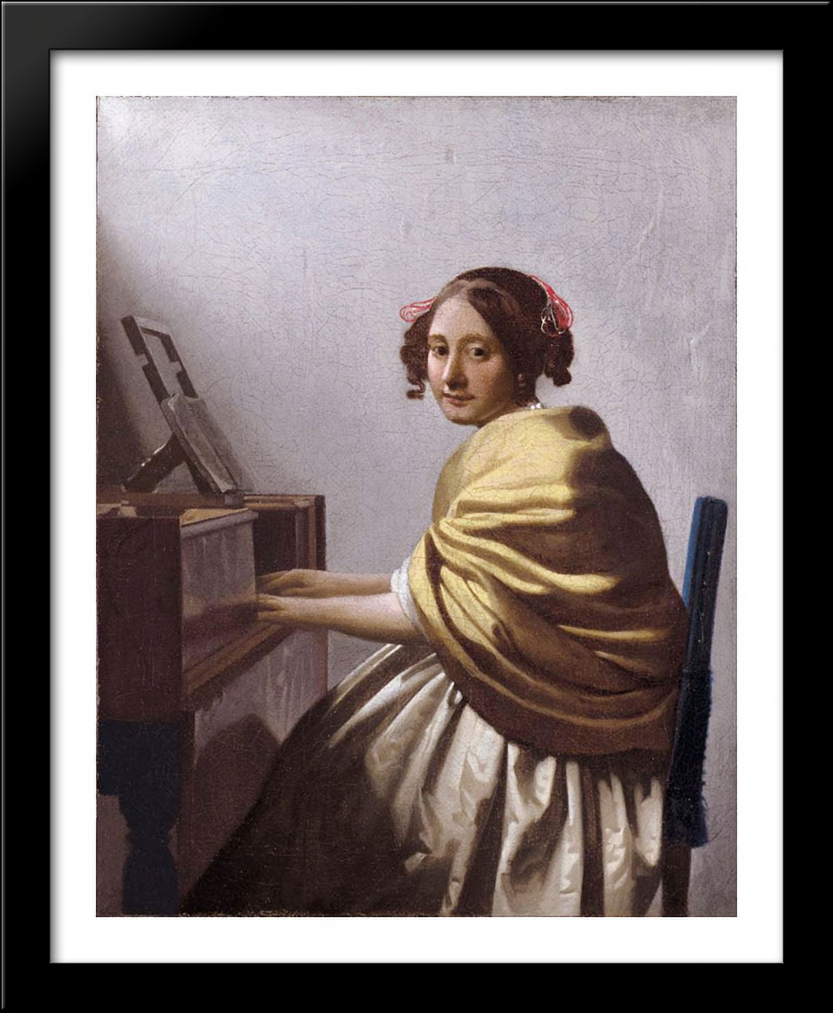 A young woman seated at the virginals (A young woman seated at the ...