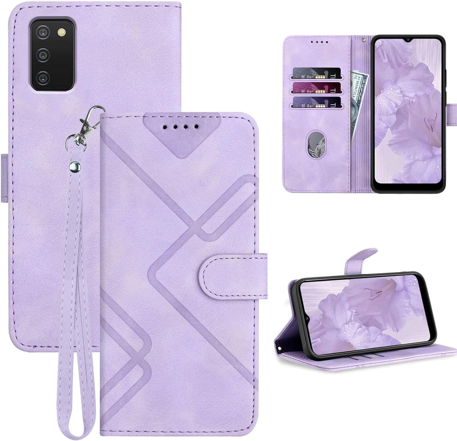 A03s Case Wallet,for Samsung Galaxy A03s Phone Case,Card Holder Leather ...