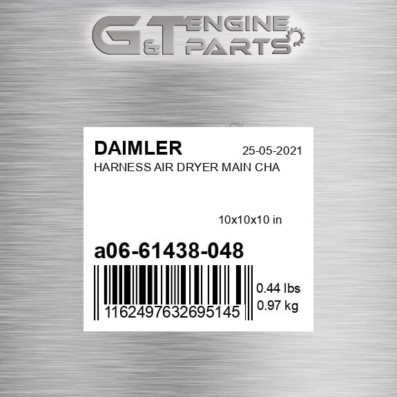 A06-61438-048 HARNESS AIR DRYER MAIN CHA fits DAIMLER (New OEM ...