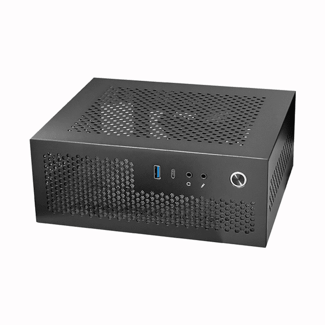 A09 HTPC Computer Case Mini ITX Gaming PC Chassis Black - Walmart ...