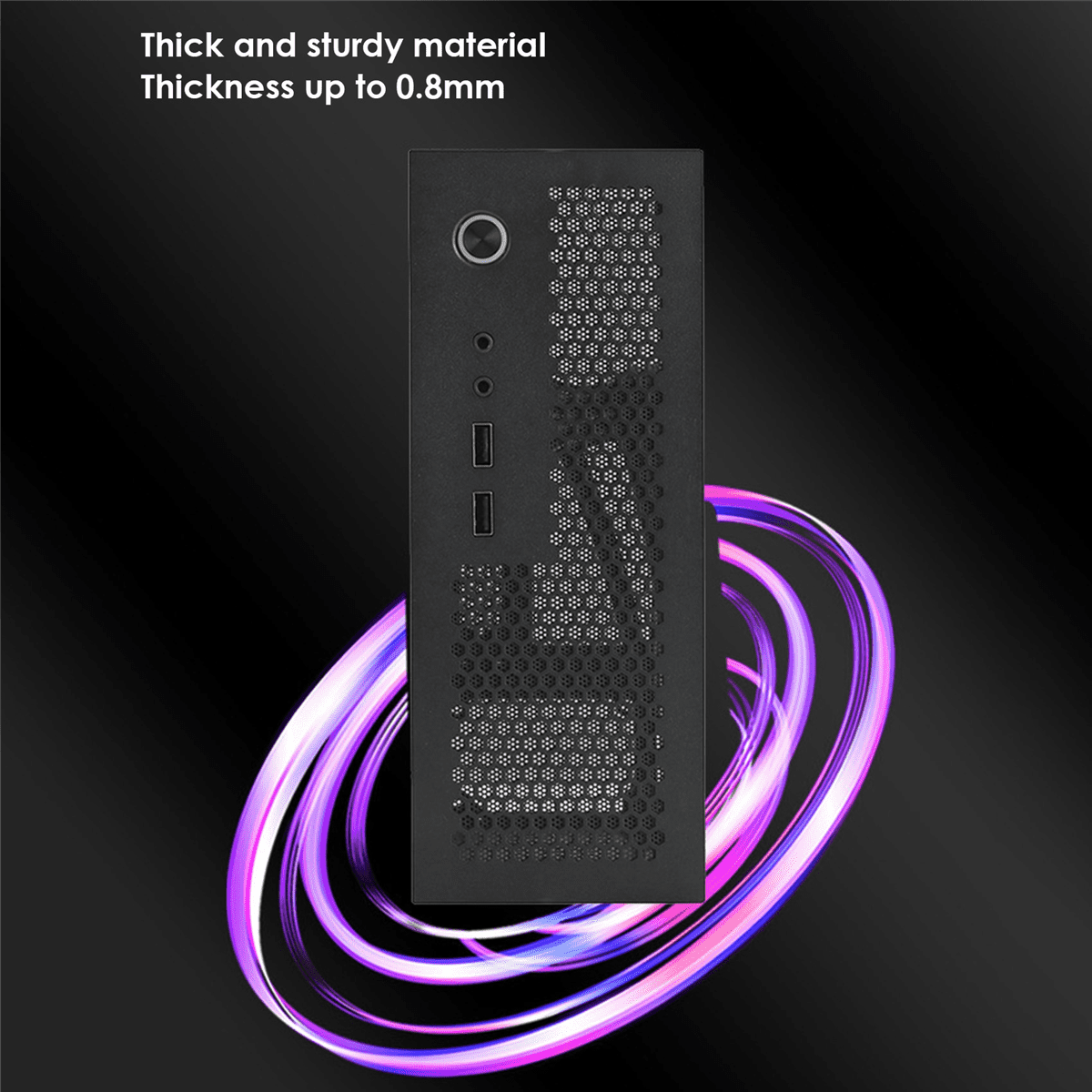 A09 HTPC Computer Case Mini ITX USB2.0 Computer Case Black - Walmart.com