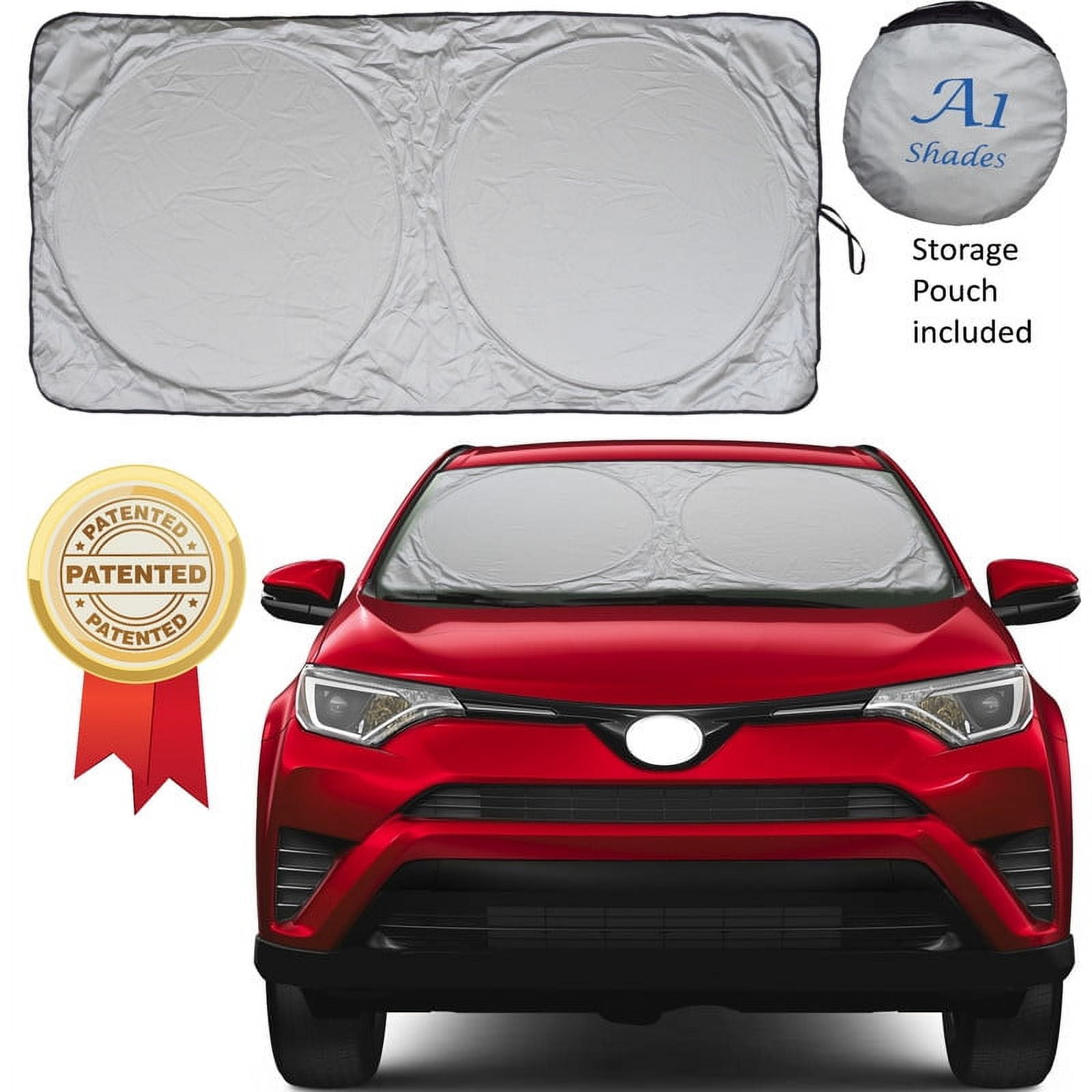 A1+ Car Windshield Sun Shade, Foldable Sun Blocker for Car, Truck, SUV ...