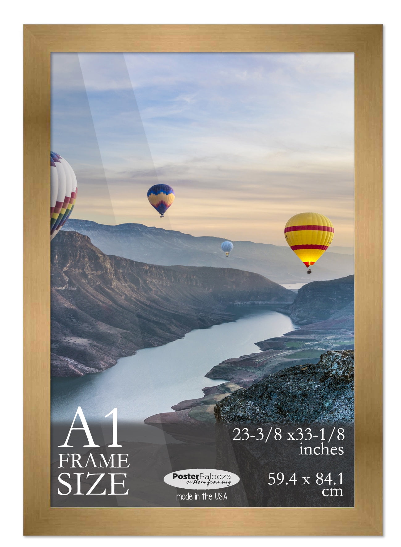 A1 Frame Bronze Modern Minimalist - Wooden 23.5x33.25 Frame - Modern Wood A1 Picture Frame For ...