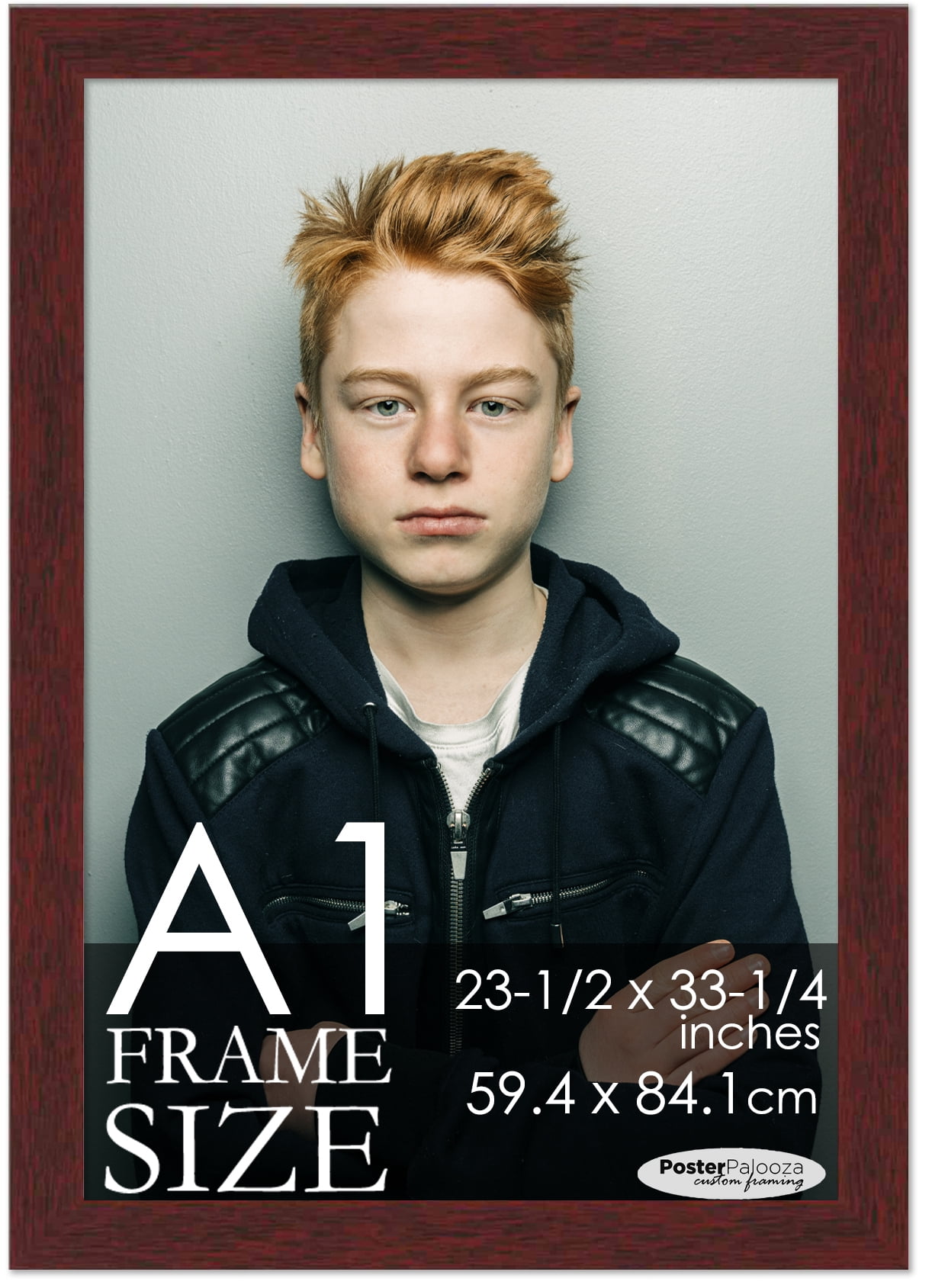 A1 Frame Brown Modern Minimalist - Modern Wood A1 Picture Frame For A1 ...