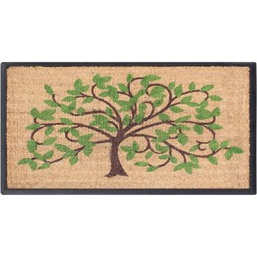 A1HC Rubber and Coir Tree of Life Classic Paisley Border Double Door ...