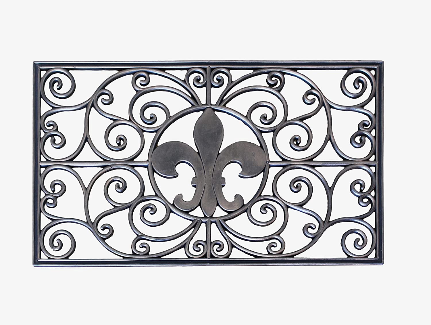 A1 Home Collections Bronze Fleur-De-Lis Rubber Grill Mats Copper ...
