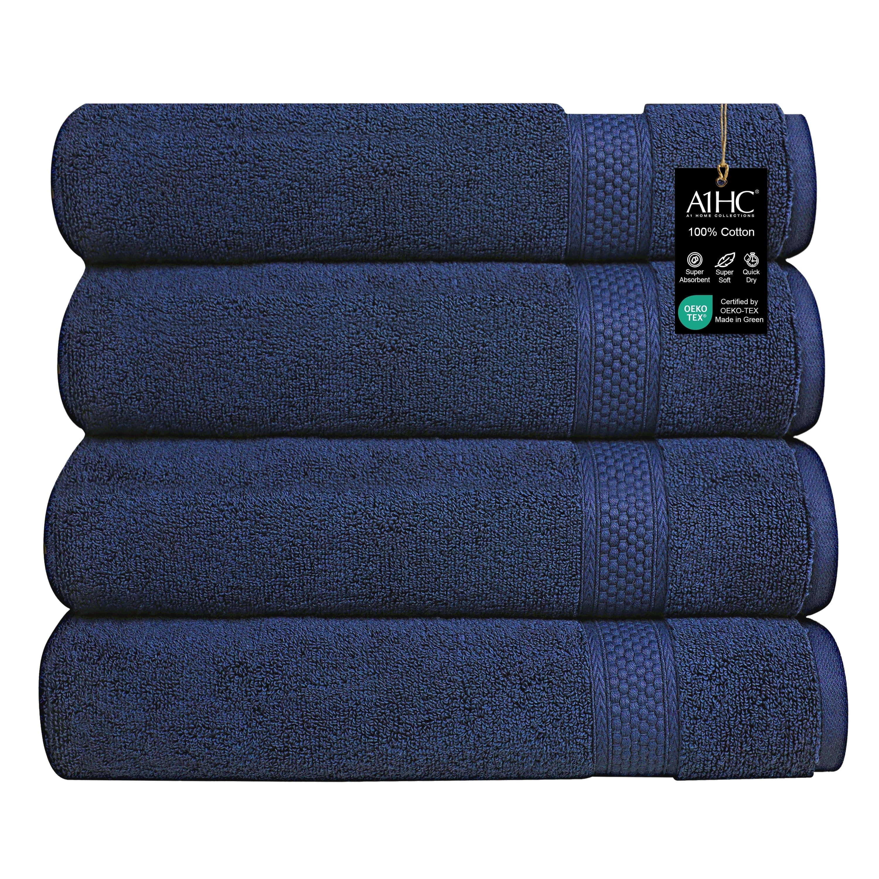 A1 Home Collections LLC A1HC Bath Towel Set, 500 GSM Duet Technology ...