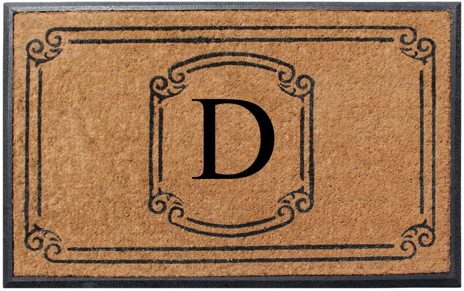 A1 Home Collections Rubber and Coir Molded Door Mat 30x48 Inch Designer ...