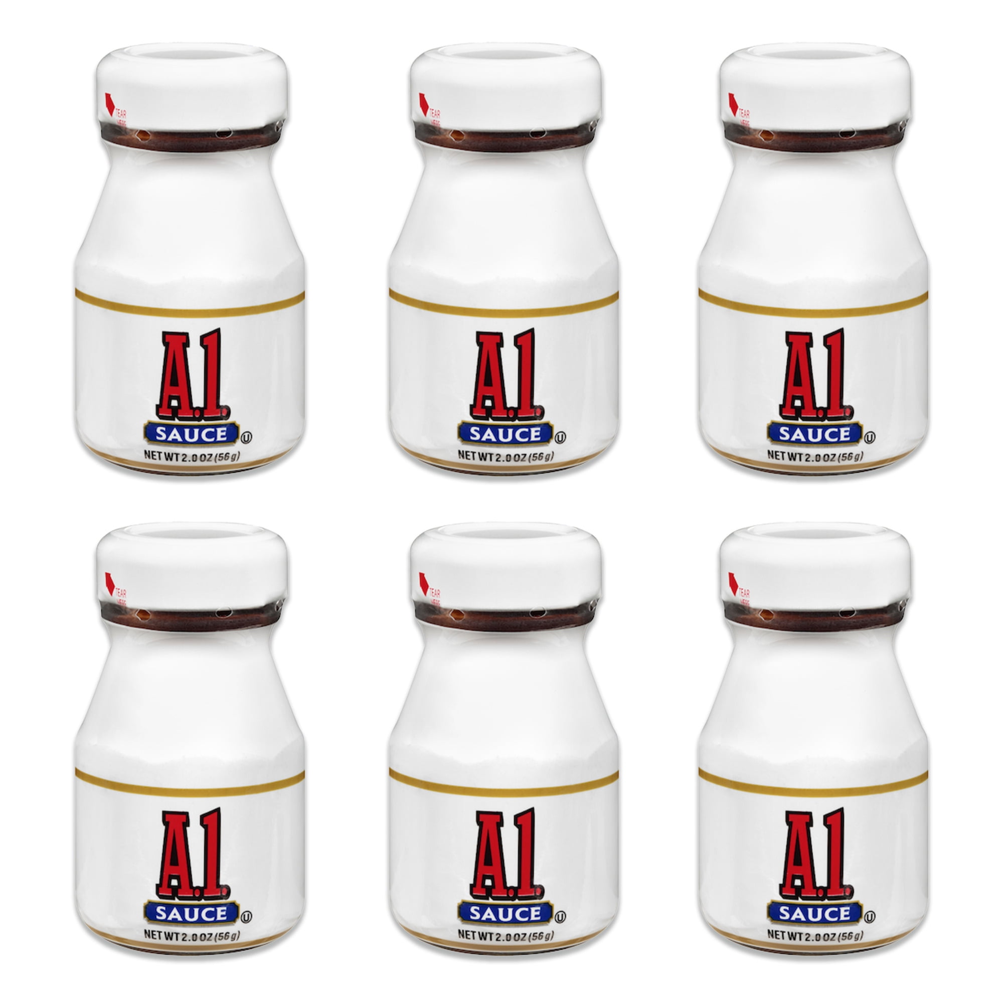 A1 Mini Steak Sauce Bottles 2oz (Pack fo 6) - Walmart.com