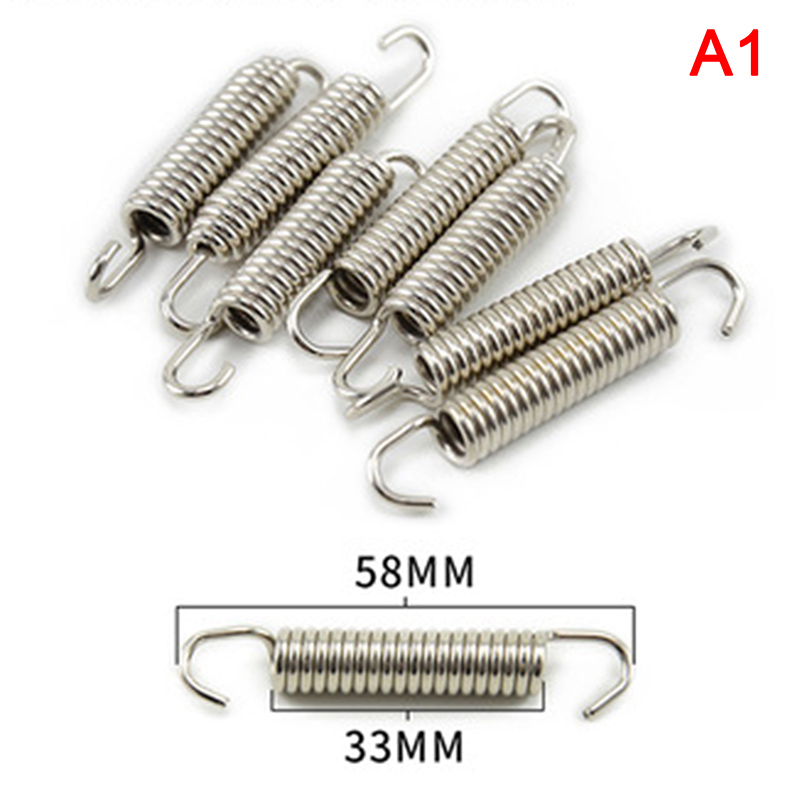 A1-Motorcycle Spring Hook Set, Stainless Steel, Front and Middle Link ...