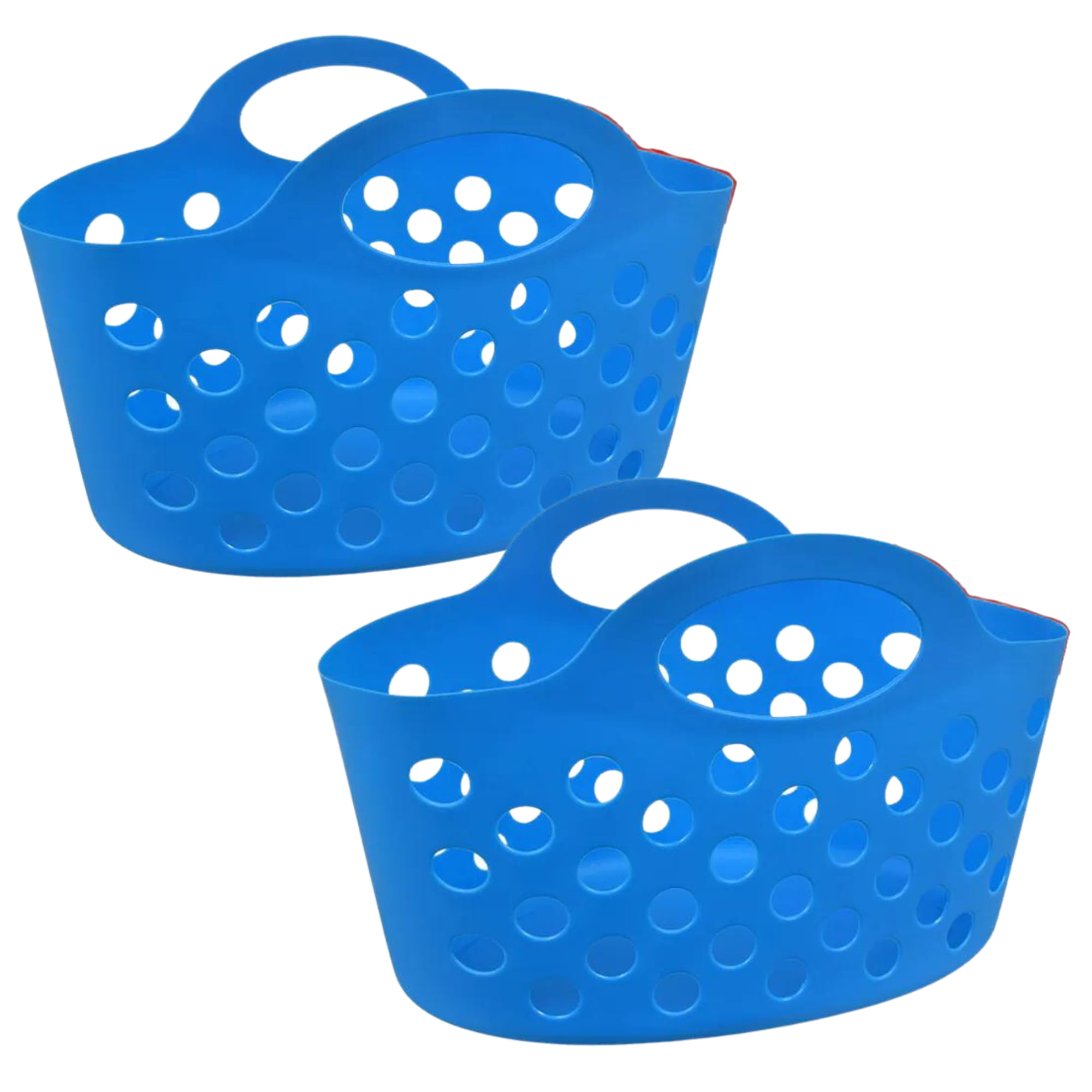 A1 Unlimited Colorful Plastic Oval Carry Totes with Handles (11.87x7 ...