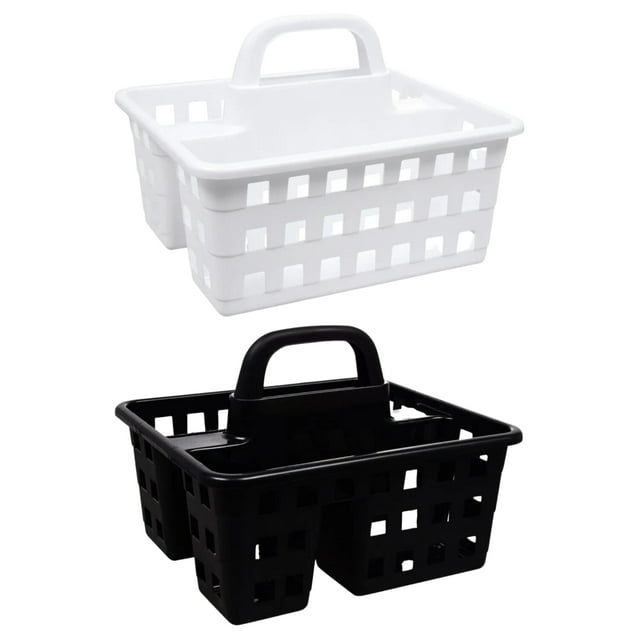 A1 Unlimited Divided 3-Compartment Plastic Caddies with Handle 10x8 ...