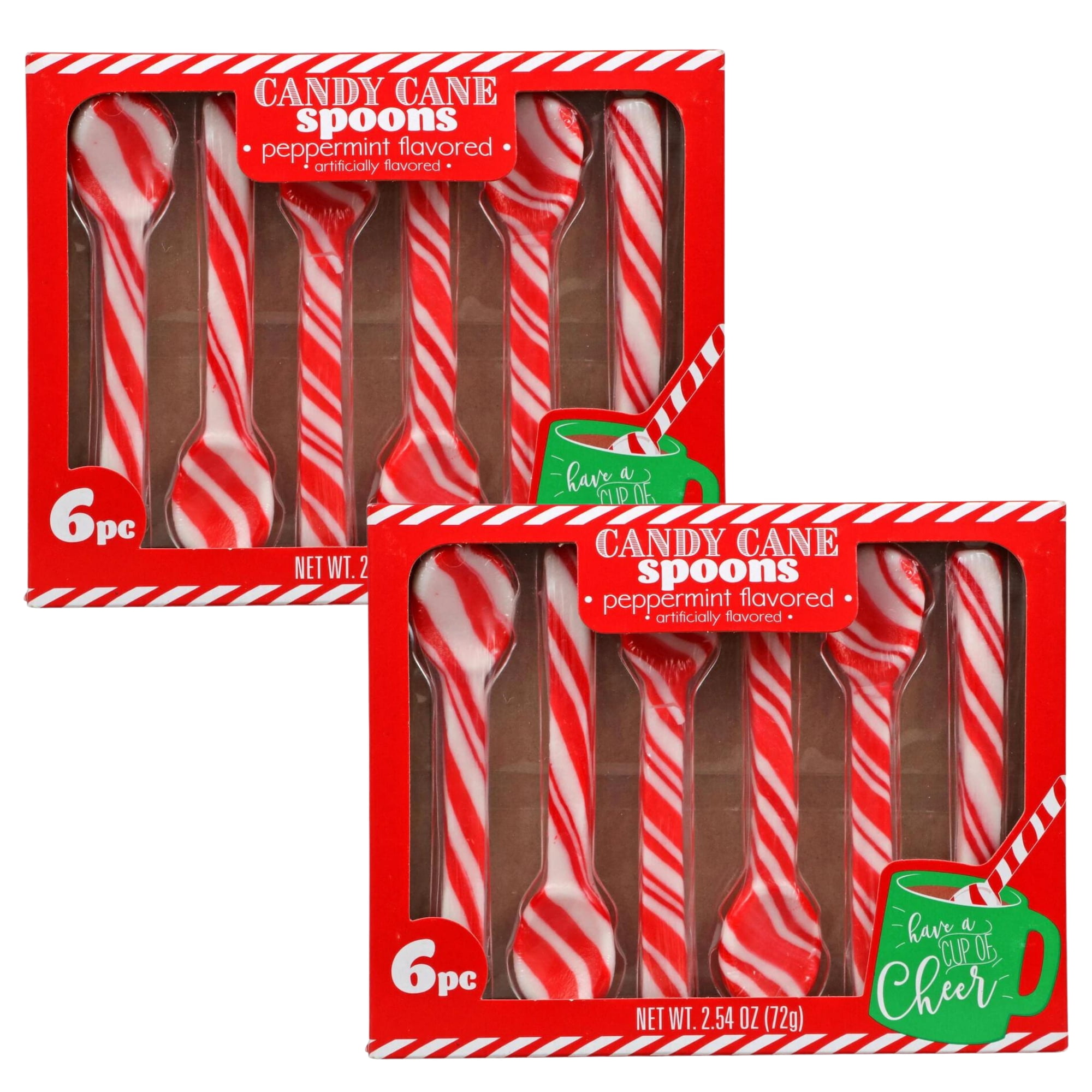 A1 Unlimited Peppermint Candy Cane Spoons, Christmas Holiday Party ...
