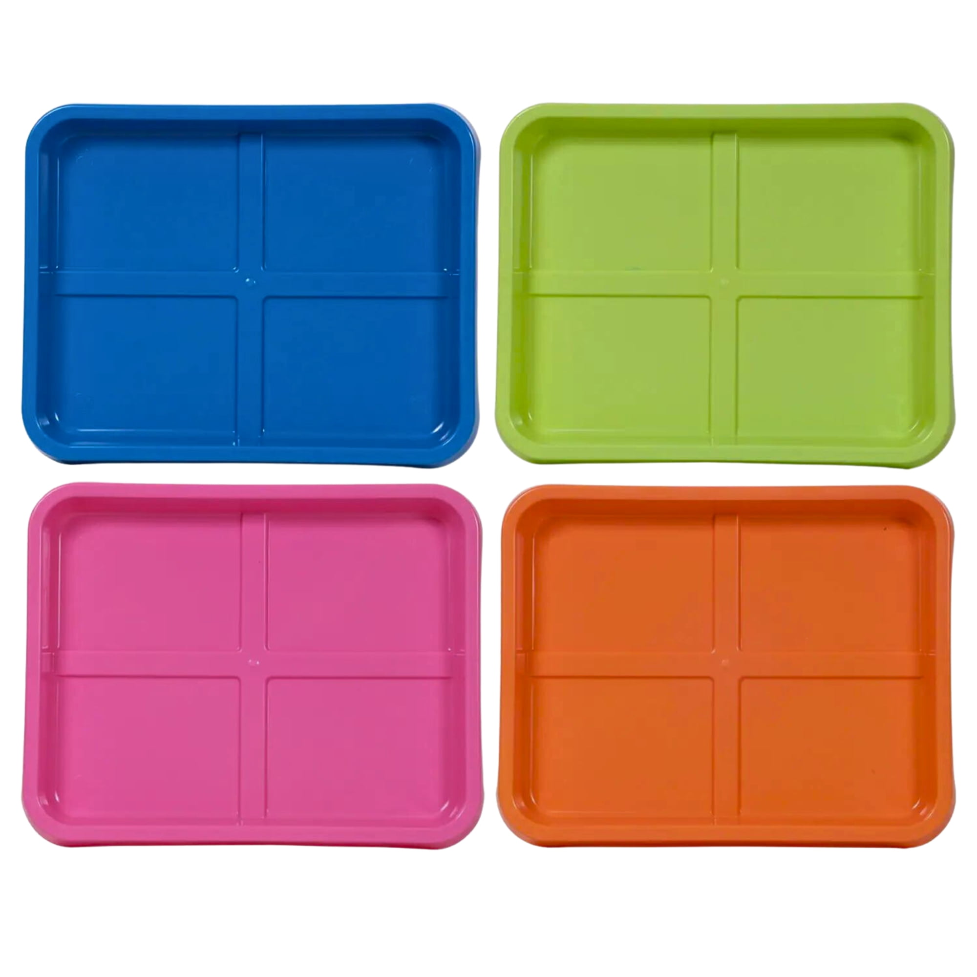 A1 Unlimited Plastic Activity Trays (10x8 in.), Assorted Multipurpose ...