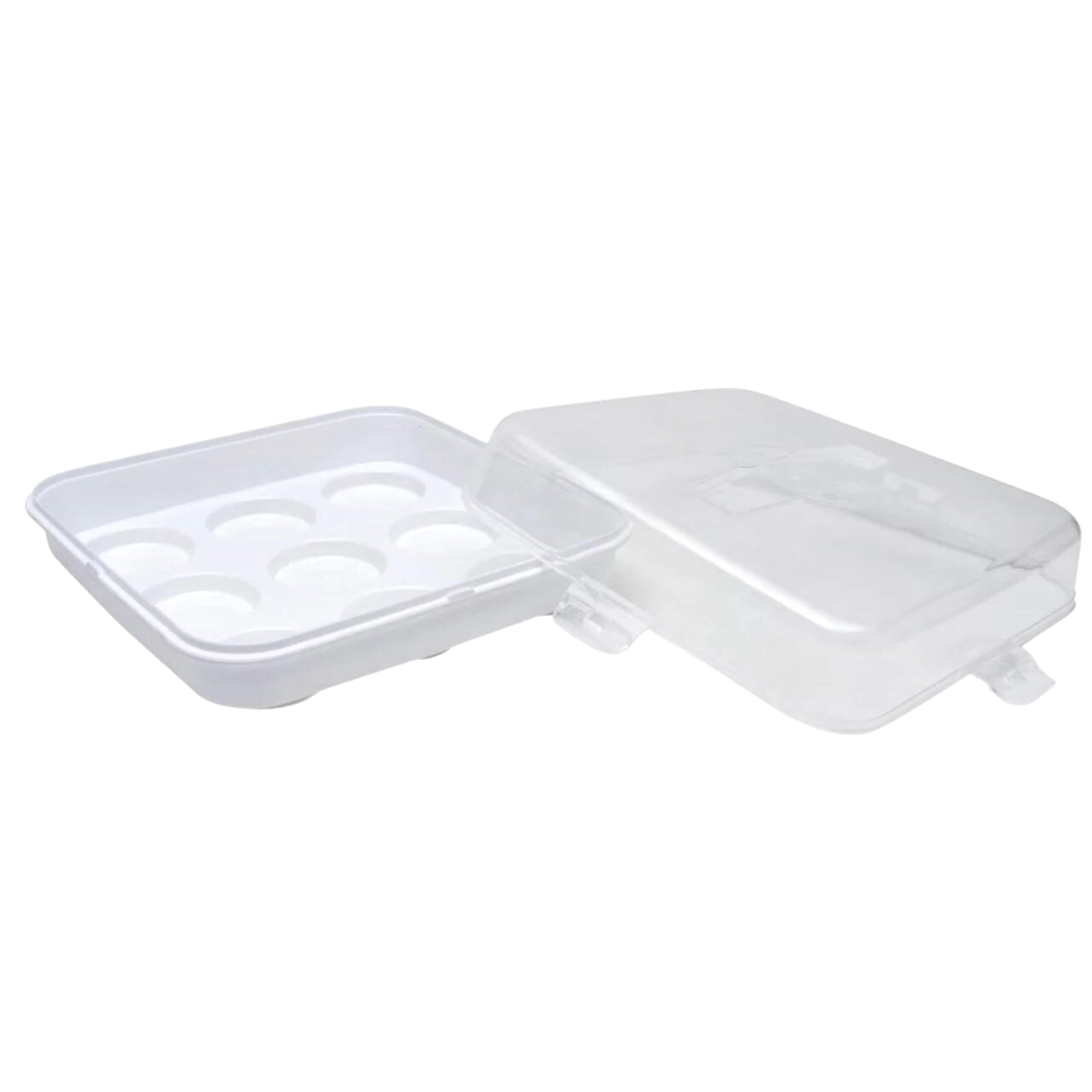 A1 Unlimited Reusable Plastic Cupcake Containers with Lids 10.5x10.5x3 ...