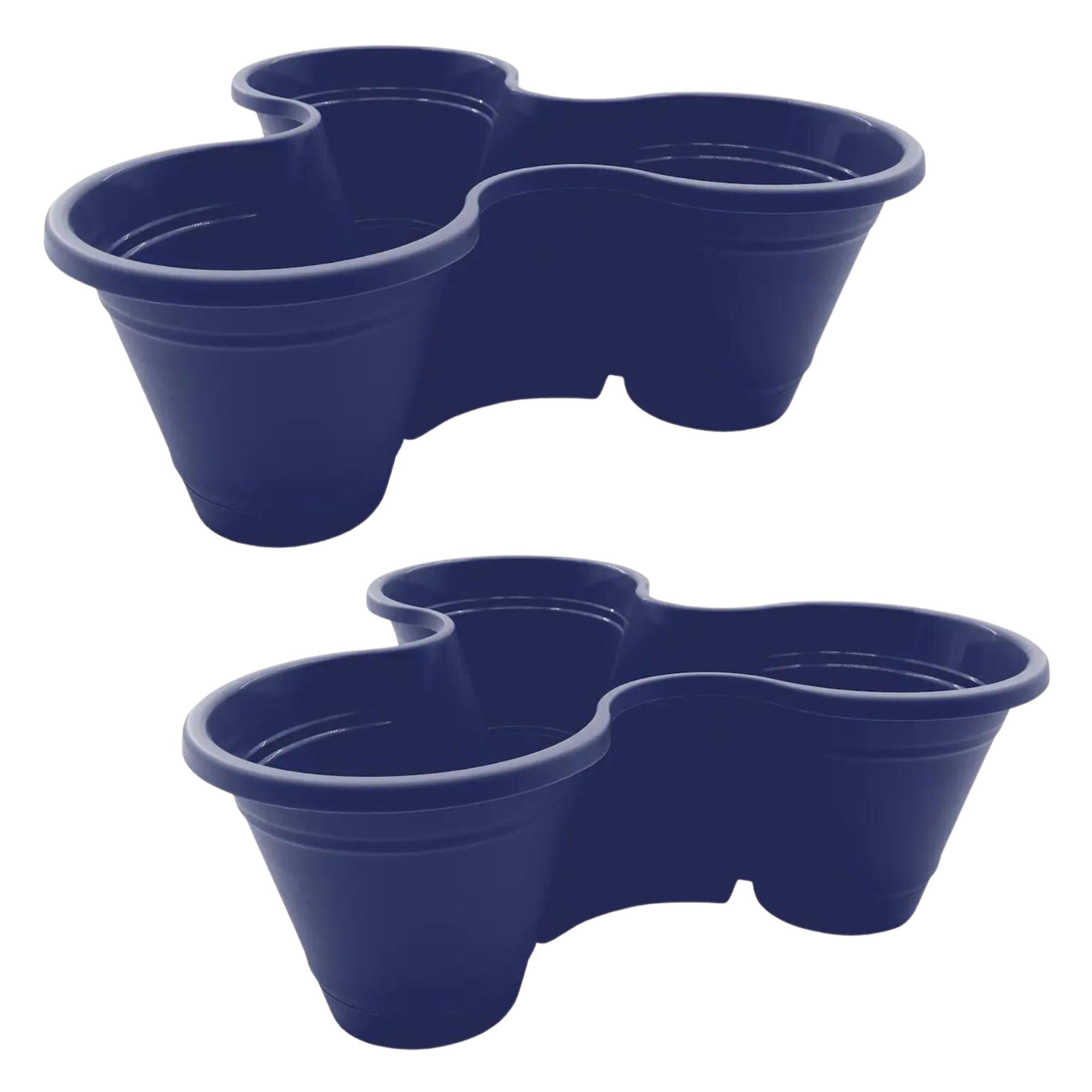 A1 Unlimited Stackable Plastic 3-Section Planters 10x9x3.75-in ...
