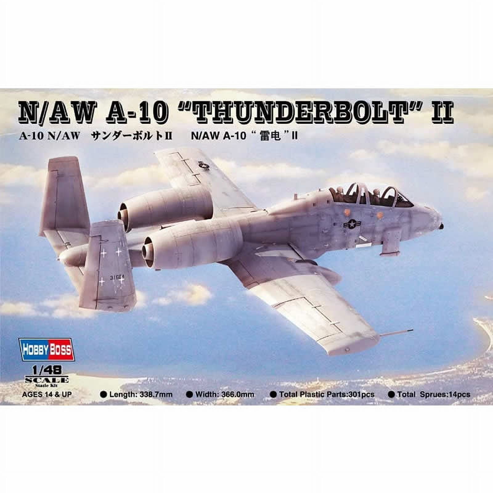 A10-A Thunderbolt 1/48 Scale Plastic Model Kit Hobby Boss - Walmart.com