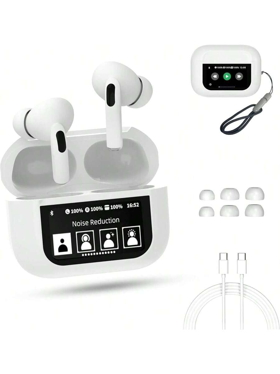 A10 Pro Wireless Bluetooth 5.4 Earbuds With HiFi Stereo, ANC+ENC Noise ...