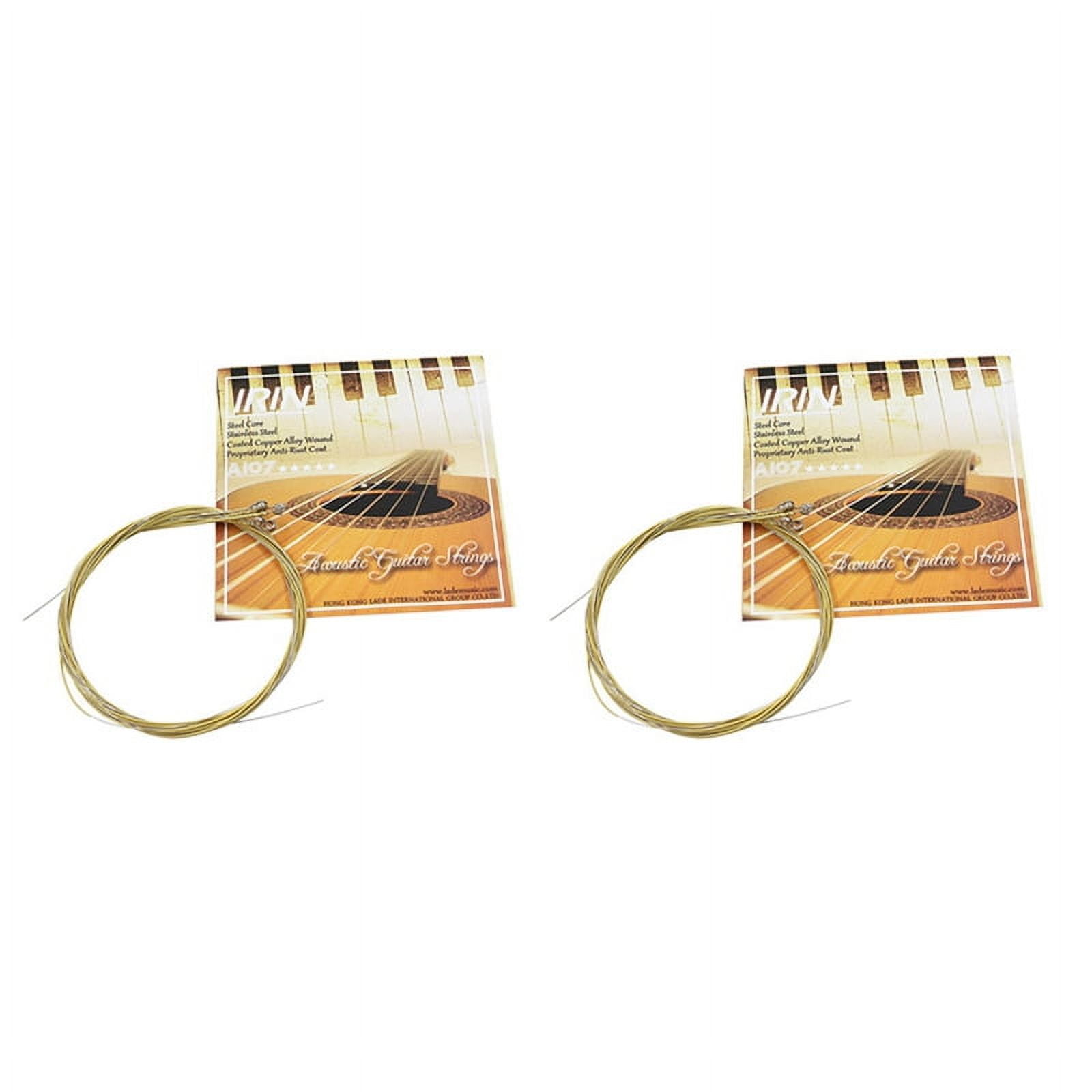 A107 12Pcs (.011-.052) Acoustic Guitar Strings Steel Core Copper Alloy ...