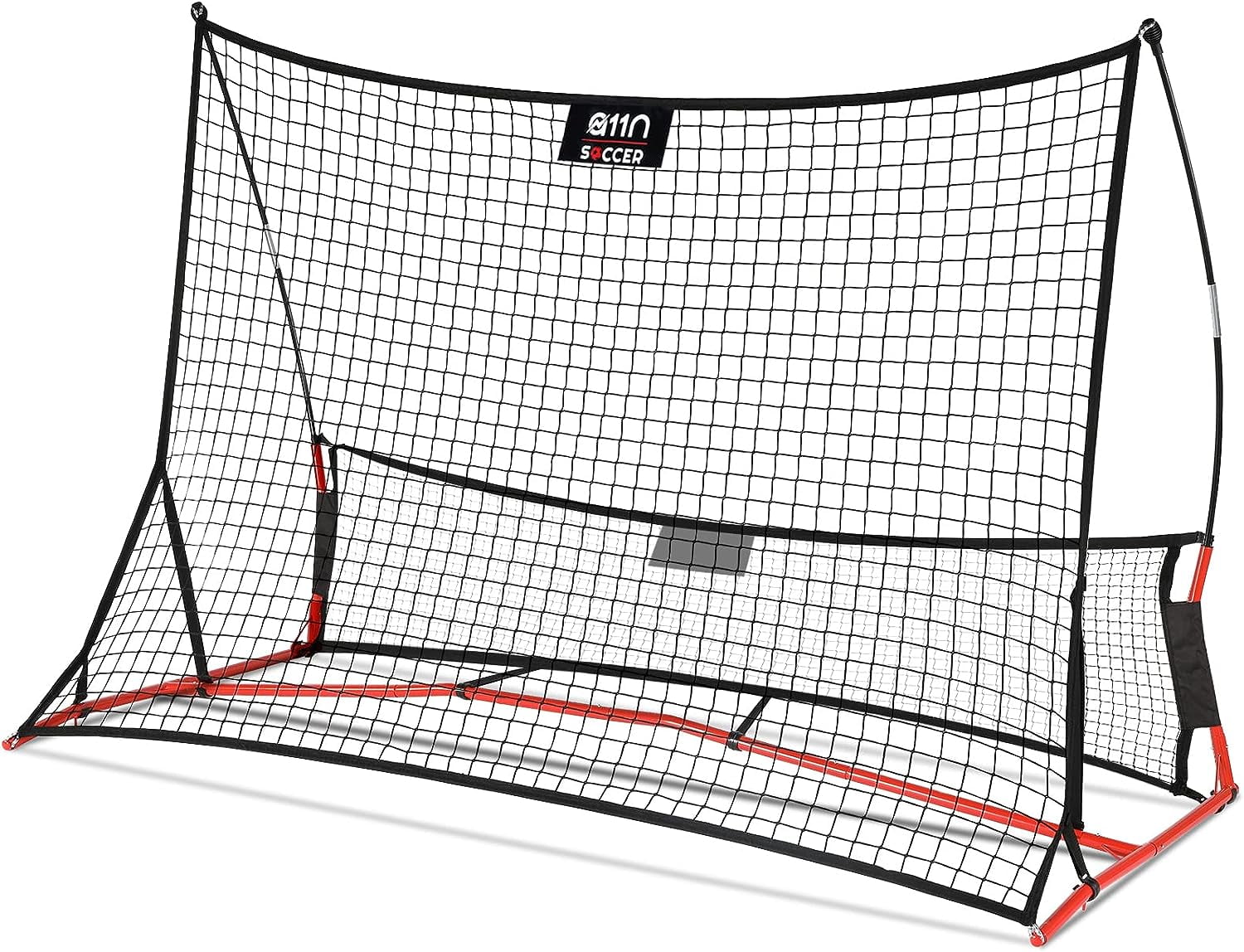 A11N 2-in-1 Soccer Trainer Practice Goal - 7ft x 5ft Portable Rebounder ...