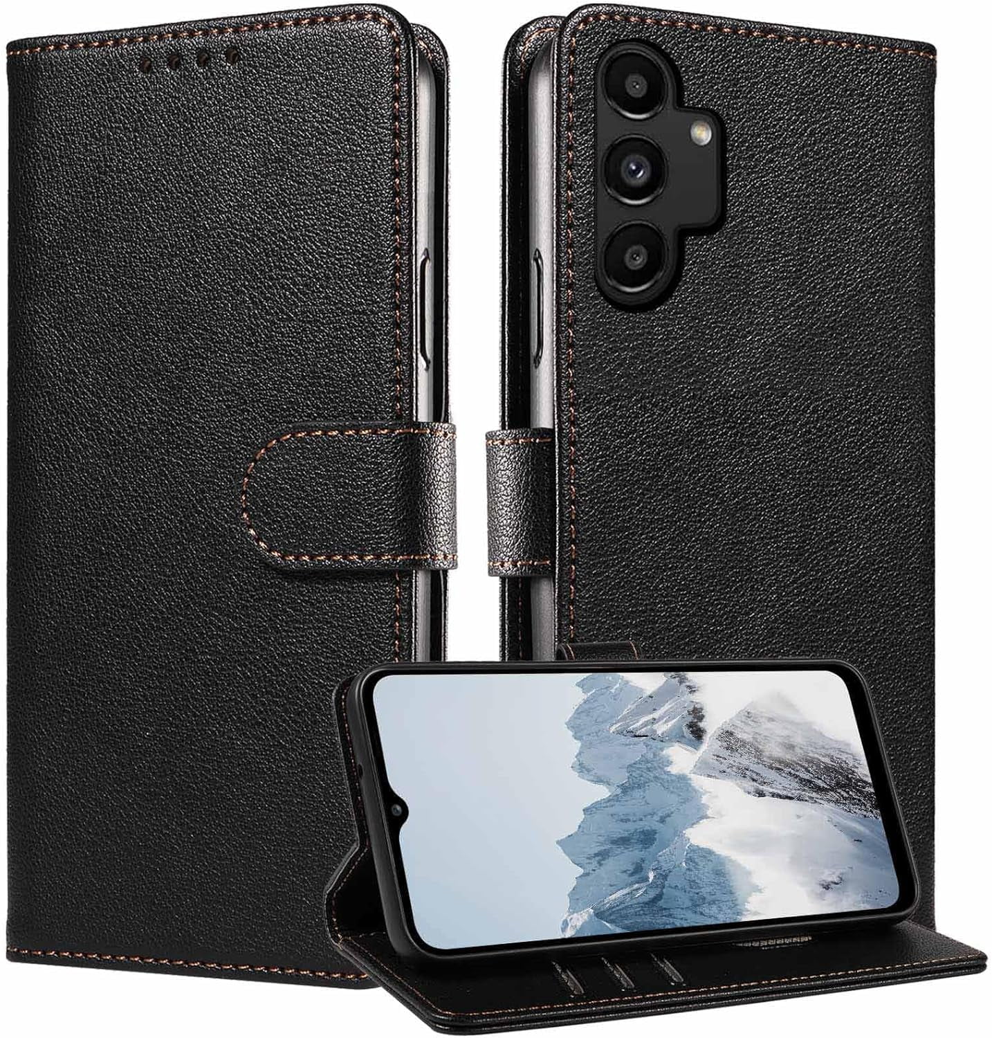 A13 Case Wallet,for Galaxy A13 5G Phone Case,[RFID-Blocking][Card Holder/Cash Slots][Kickstand ...