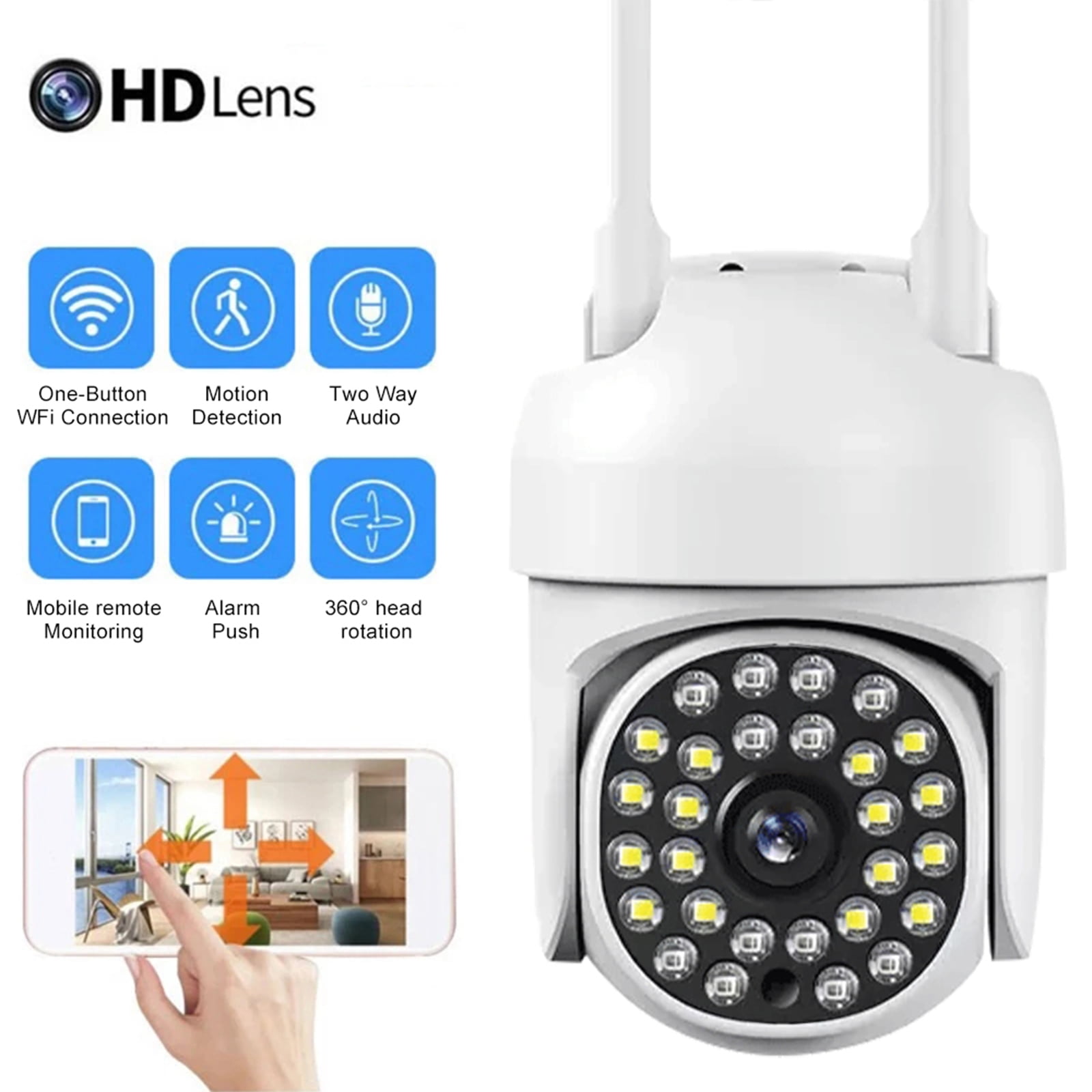 A13 Indoor Surveillance Camera 360 Degree Panorama Intelligent Hd Home ...