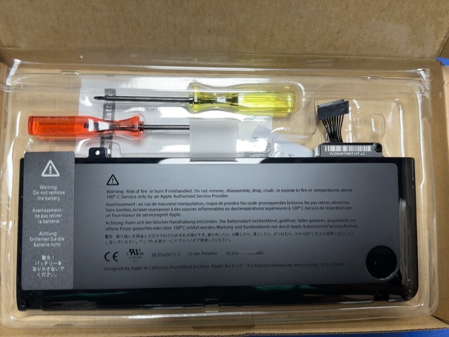 A1322 A1278 Laptop Battery for Mac-book Pro 13-inch Mid 2012 2010 2009 ...