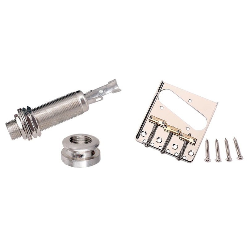 A1347 1 Piece Guitar End Pin Output Jack with Fixed Electric Guitar ...