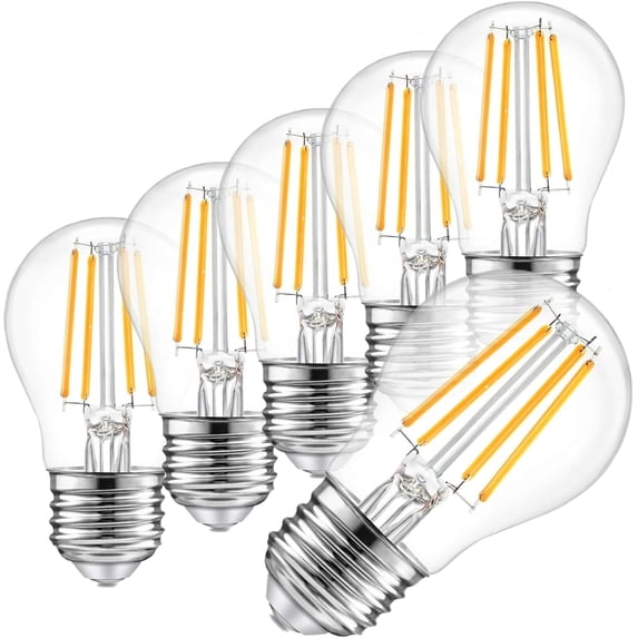 A15 LED Light Bulb 4W (40W Equivalent), 2700K Warm White, Dimmable ...