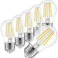A15 LED Light Bulb 4W (40W Equivt), 2700K Warm White, Dimmable Edison ...